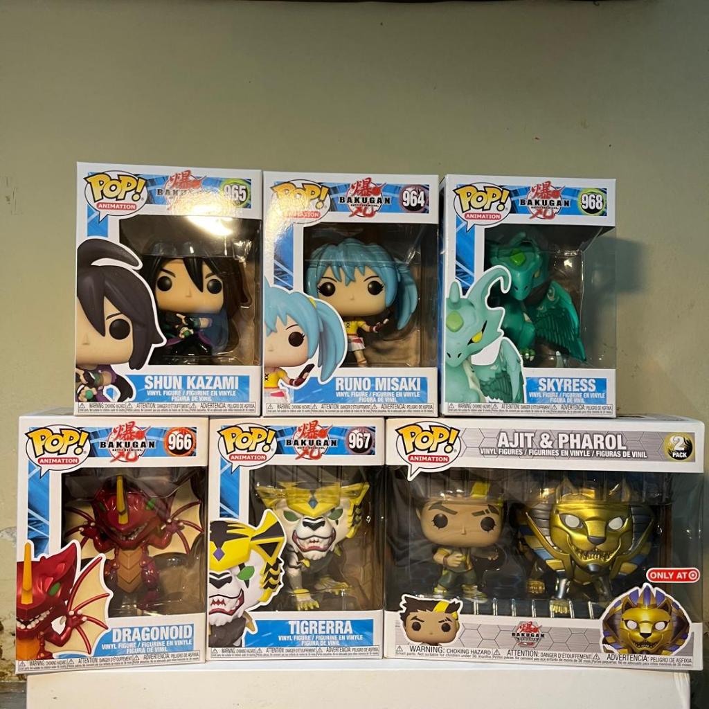 Funko Pop! Bakugan 爆丸: Shun Kazami, Runo Misaki, Skyress, Dragonoid ...