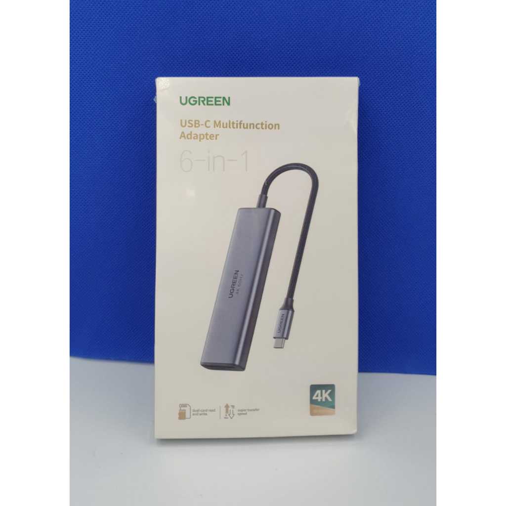 Ugreen 60384 6 In 1 HIGH END DOCKING USB-C 3.1 TO 2*USB-A 3.0+HDMI 4K@60HZ+SD/TF+PD CONVERTER ...