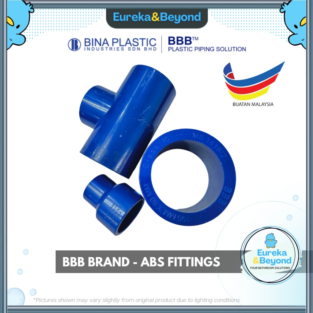 𝗔𝗕𝗦 𝗙𝗜𝗧𝗧𝗜𝗡𝗚𝗦 - BBB BRAND - ABS REDUCING BUSH/ TEE/ SOCKET - PLUMBING FITTINGS/ PIPE CONNECTOR ...