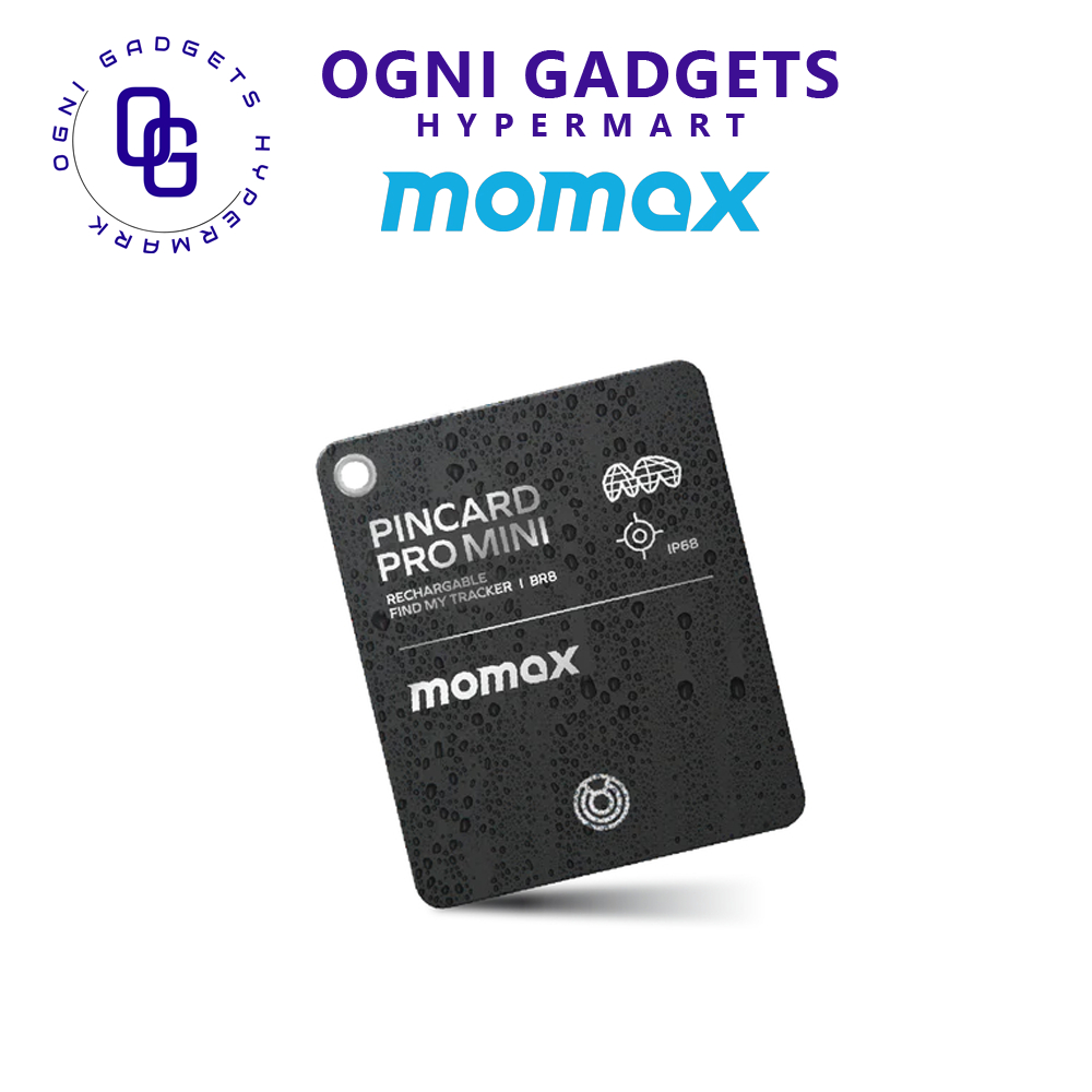 Momax PinCard Pro Mini Ultra Slim Rechargeable Find My Tracker | Shopee ...