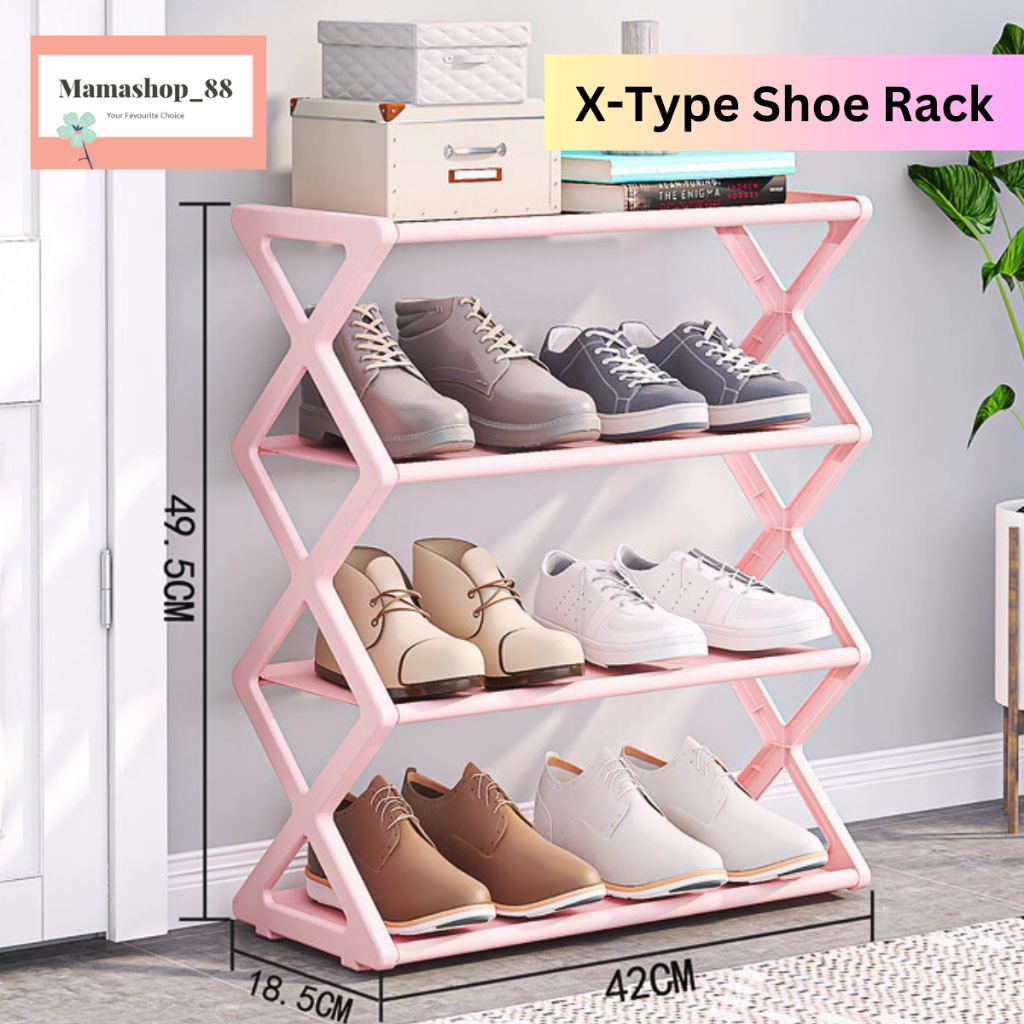 Mamashop Multifunction Multi-layer shoe rack X-type firm Stainless ...
