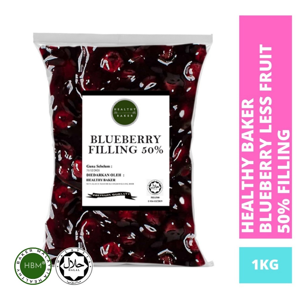HEALTHY BAKER Bakels LESS FRUIT Blueberry Filling 60% / Strawberry ...