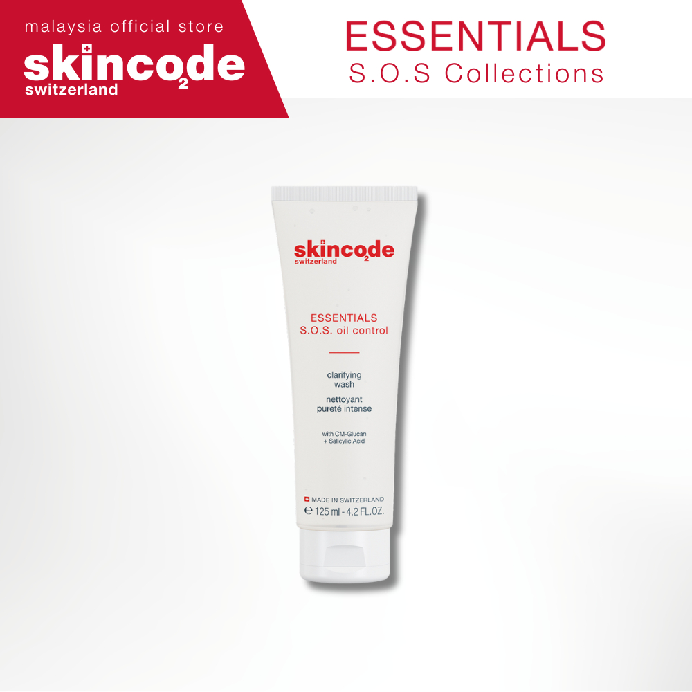 Skincode ESSENTIAL S.O.S Oil Control Clarifying Wash (125 ml) | Shopee ...