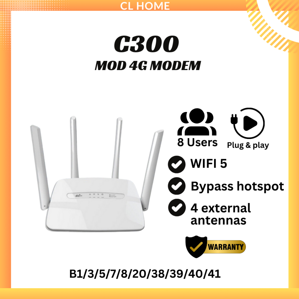 C300 MODEM Modified Unlocked🔥4G LTE WiFi Modem CPE Router Home ...