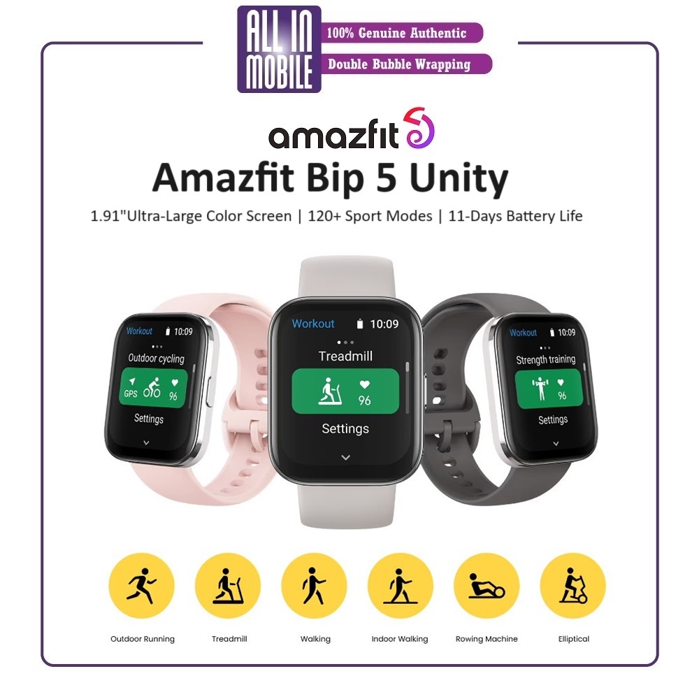 [Malaysia Set] Amazfit Bip 5 Unity (1.91"Large Color Screen | 120 ...