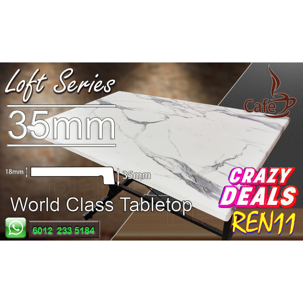 Square Cafe Table,Restoran Furniture ,Meja Makan, Solid Table Top ...