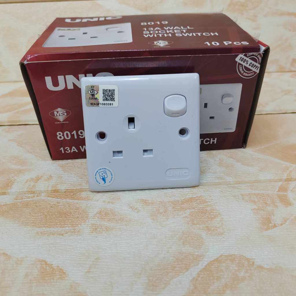 (UNIC 13A Switch Socket/UMS 3PIN Plug Socket)/Sirim Electrical Safety ...