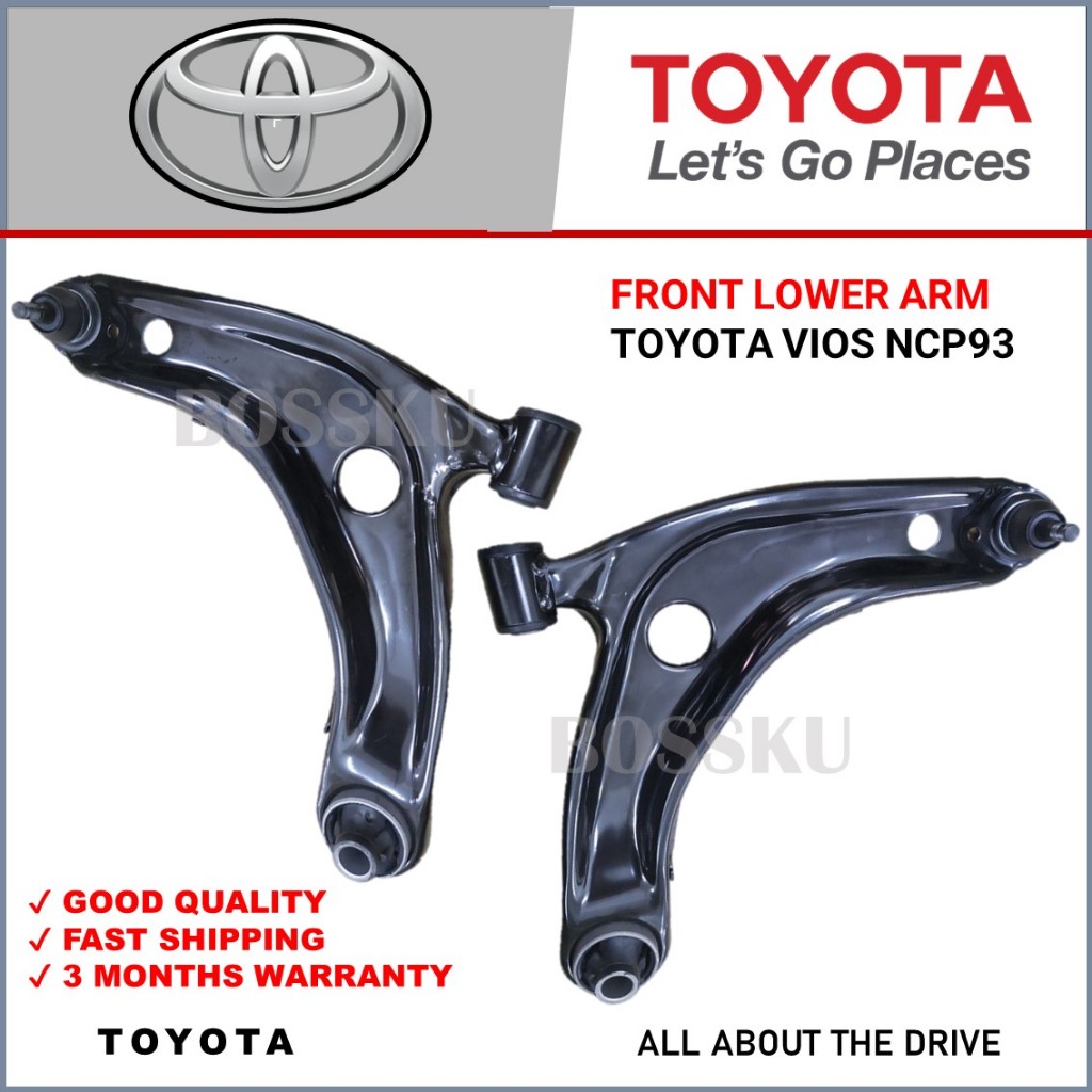 DEPAN FRONT LOWER ARM AND LOWER ARM BUSH - TOYOTA VIOS NCP93 2008-2012 - 1 SET 2 PCS | Shopee ...