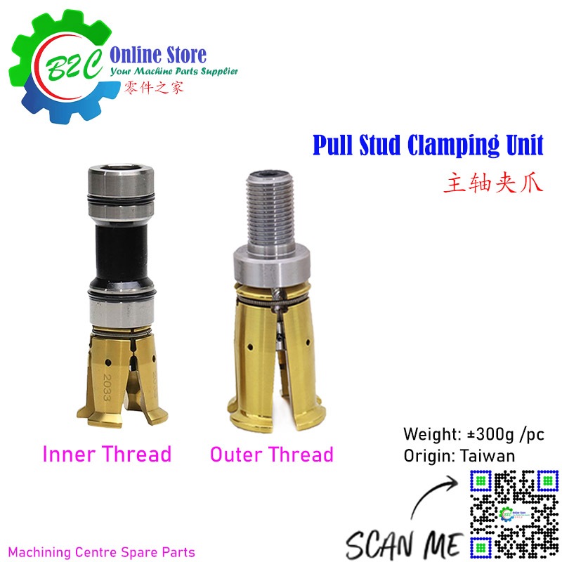 BT40 Pull Stud Clamping Units Machining Center CNC Milling Machine ...
