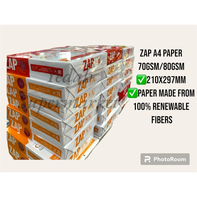 ZAP office paper 70gsm & 80gsm 500’s 🖇️ 🔥READYSTOCK🔥 | Shopee Malaysia