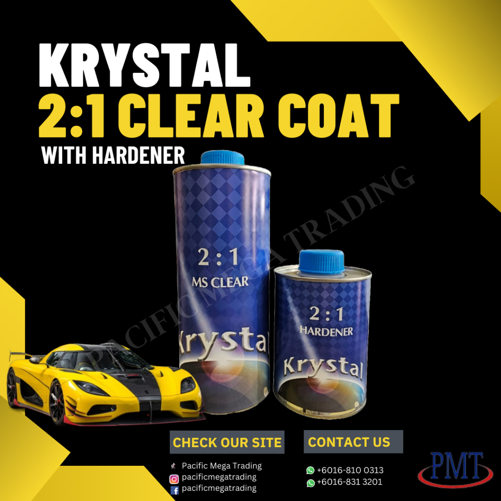 KRYSTAL 2:1 CLEAR COAT WITH HARDENER | Shopee Malaysia