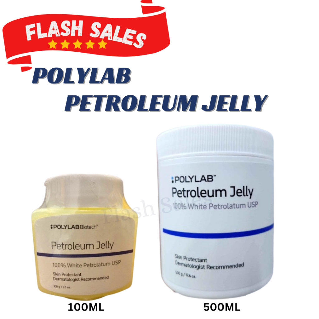 Polylab 100% Pure Petroleum Jelly Protectant 100ml / 500ml | Shopee ...