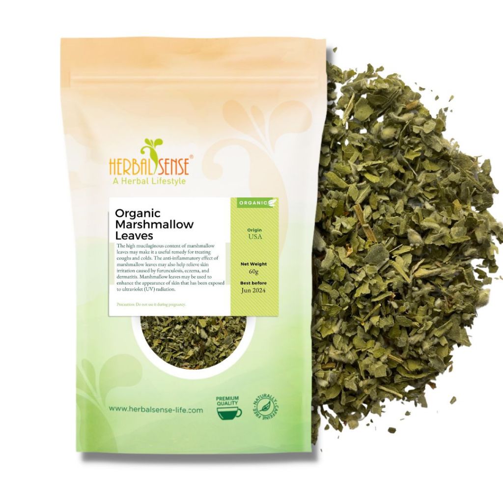 Organic Marshmallow Leaves Treat Coughs and Cold Remove Water Retention ...