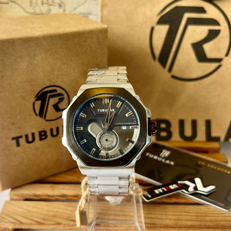 Tubular Stainless steel Original Watch, Jam tangan lelaki , free ...