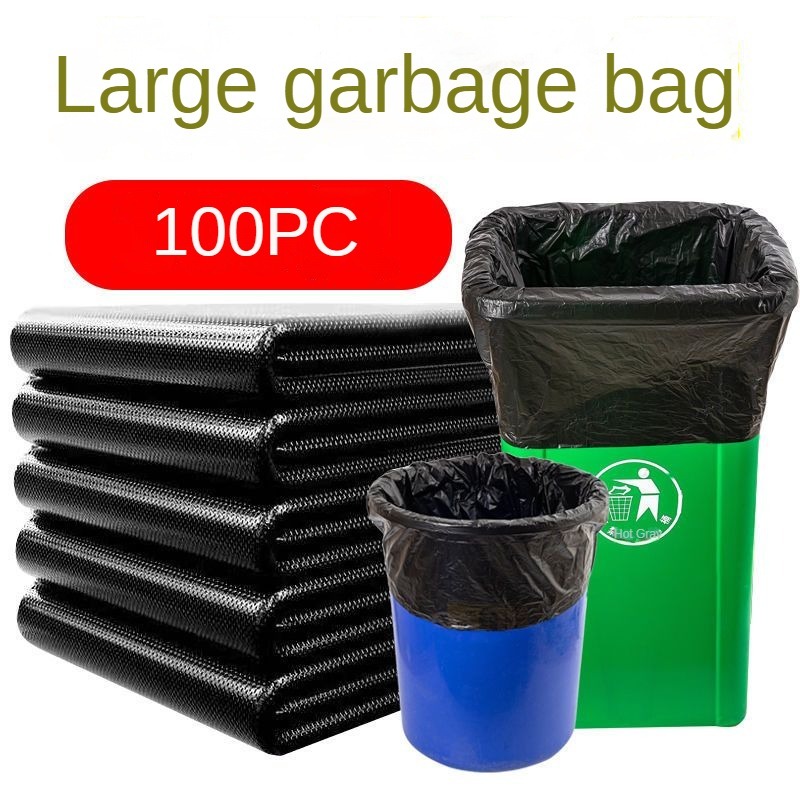 High Quality Garbage bag Thick Trash Bag Set of 100 Pcs | Shopee Malaysia