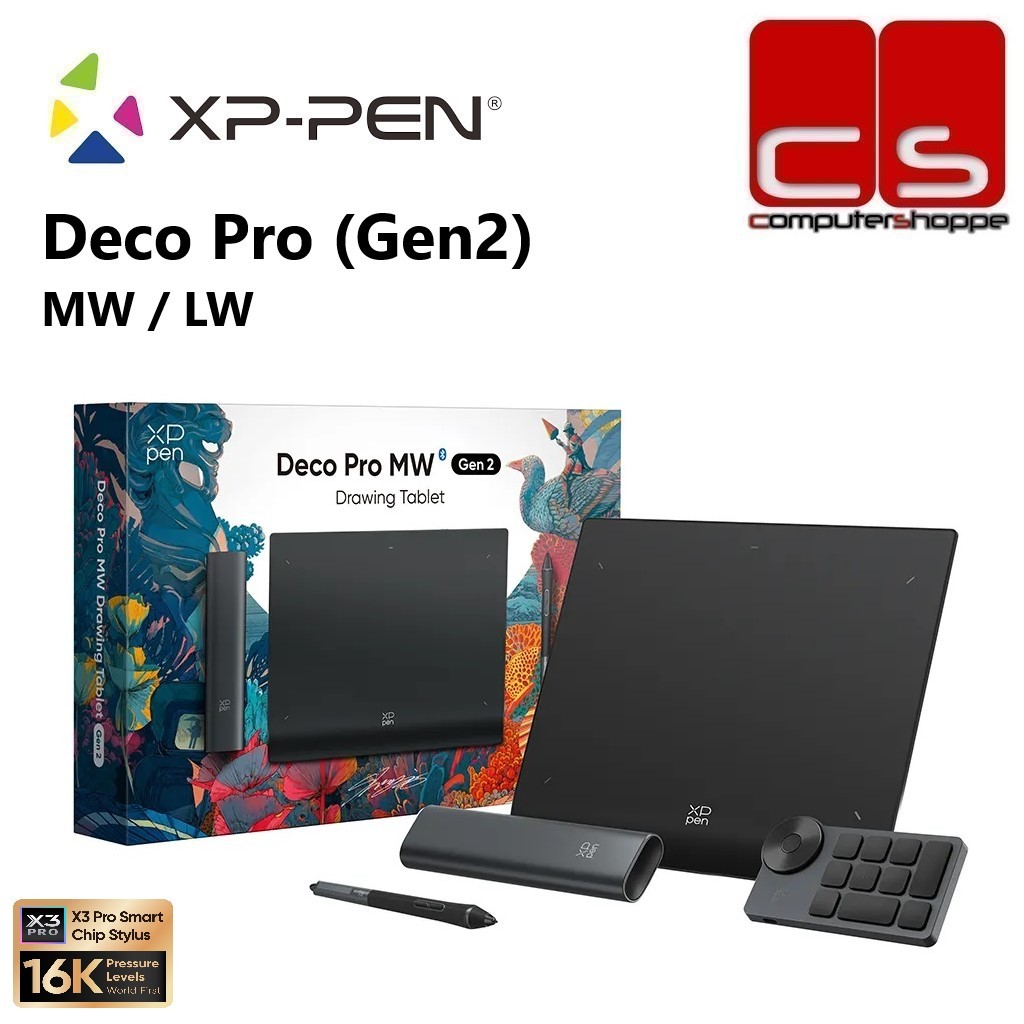 XP-Pen Deco Pro (Gen2) Series Wireless Drawing Graphics Tablet - MW/LW ...