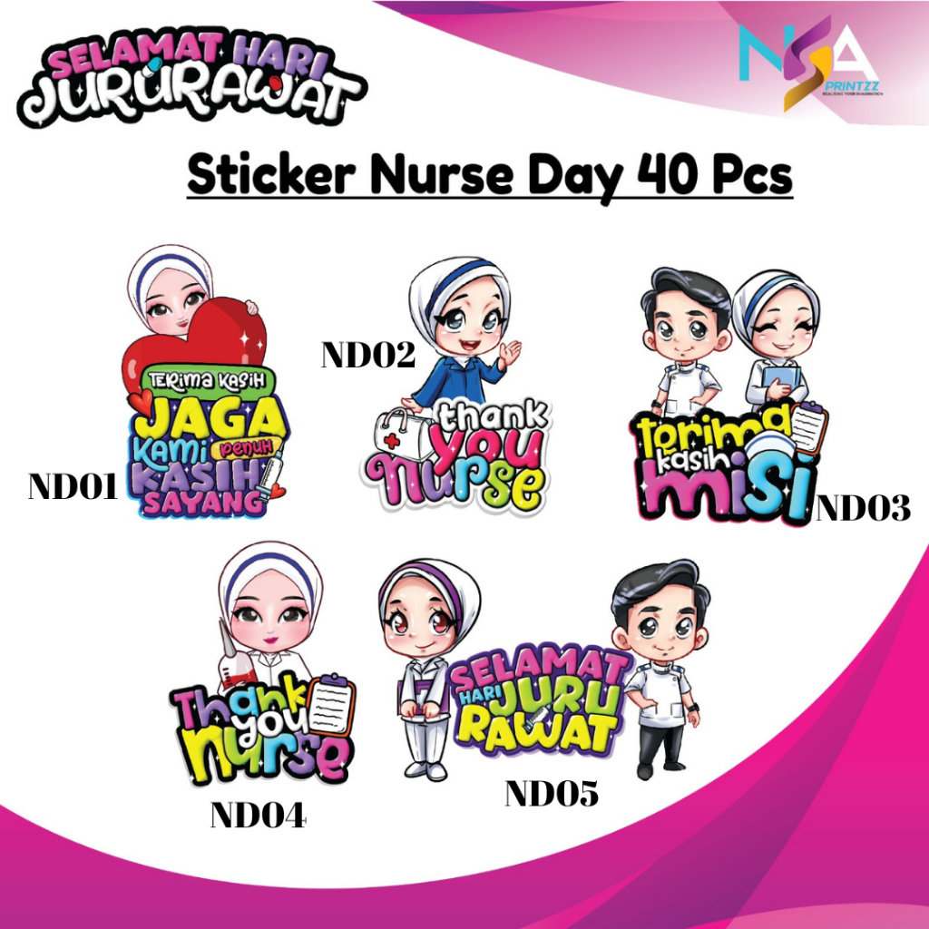 Stiker Hari Jururawat Nurse Day 2024 Sticker | Shopee Malaysia