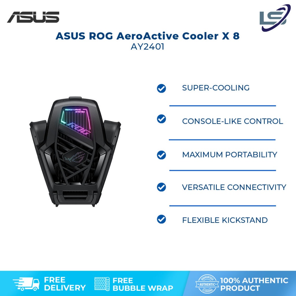ASUS ROG AeroActive Cooler X 8 AY2401 | 1.1x faster fan speed | Dual ...
