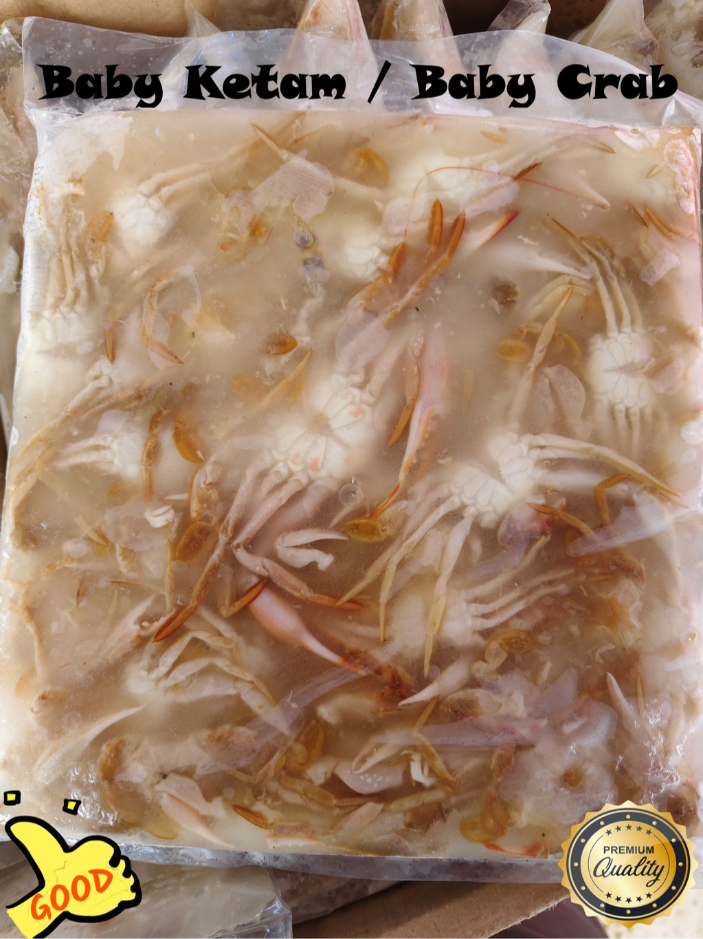Premium Baby Crab Clean 1Kg± Ketam Kecil Frozen Halal Viral Ketam Kecil ...