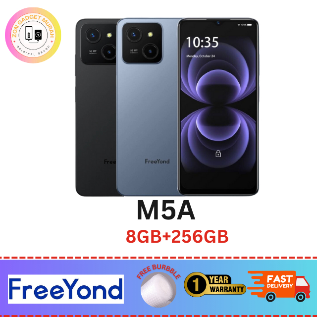 Freeyond M5A (8GB+ 256GB) Smartphone 6.6" Unisoc T606, 5000mAh, 18W ...