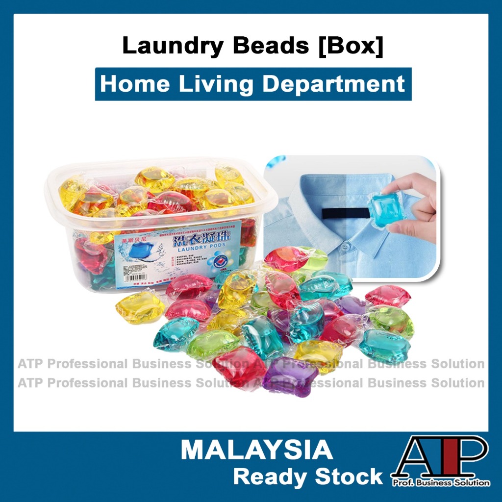 Laundry👕 50pcs Laundry Ball Beads Laundry Gel Stains Film Bead Ball ...