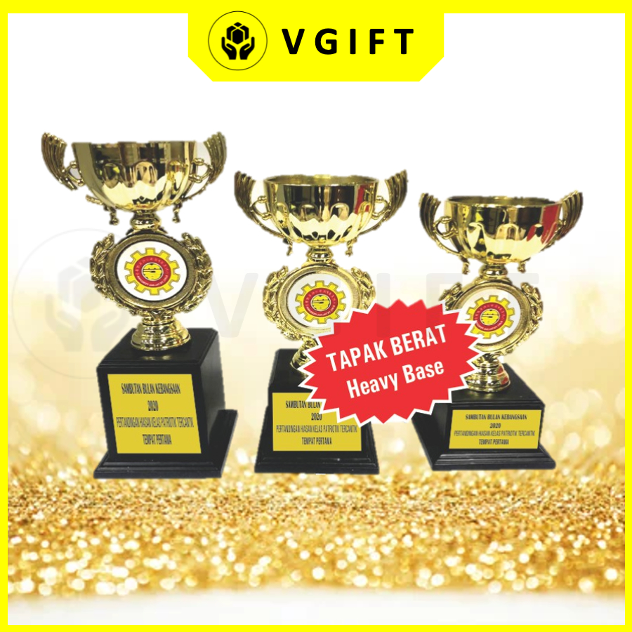 PLASTIC TROPHY M63CUP TB (ABC) + LABEL + LOGO ( HADIAH SUKAN DAN HADIAH ...