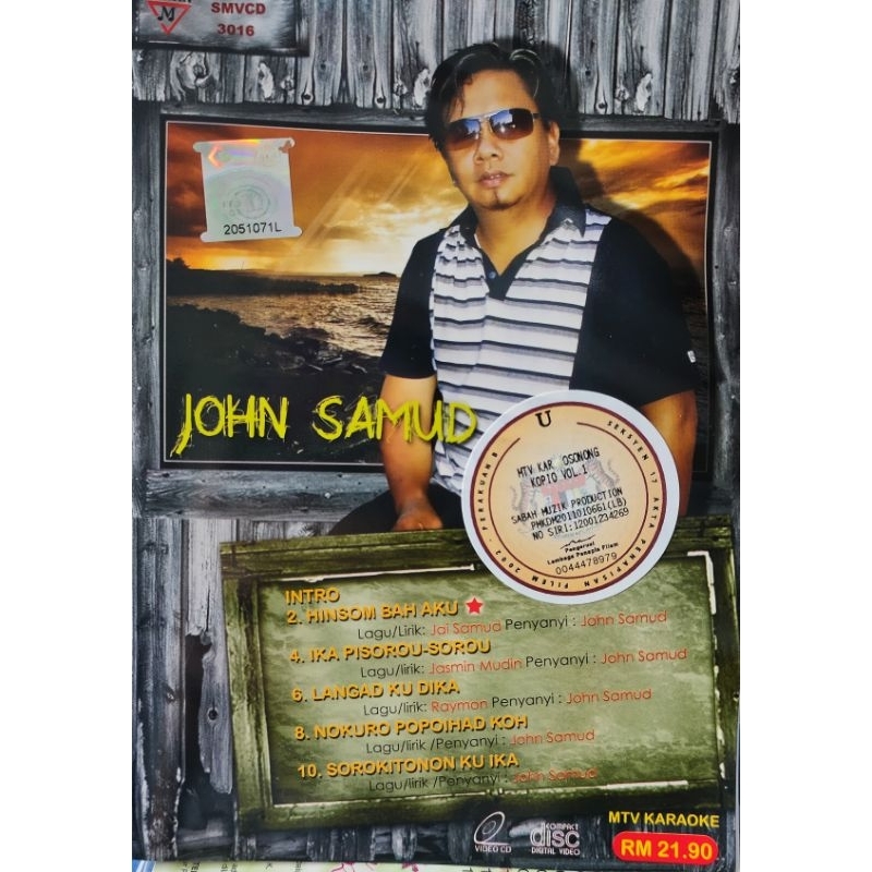 SABAH FAMOUS EVERGREEN HITS VCD FORMAT-JOHN SAMUD | Shopee Malaysia