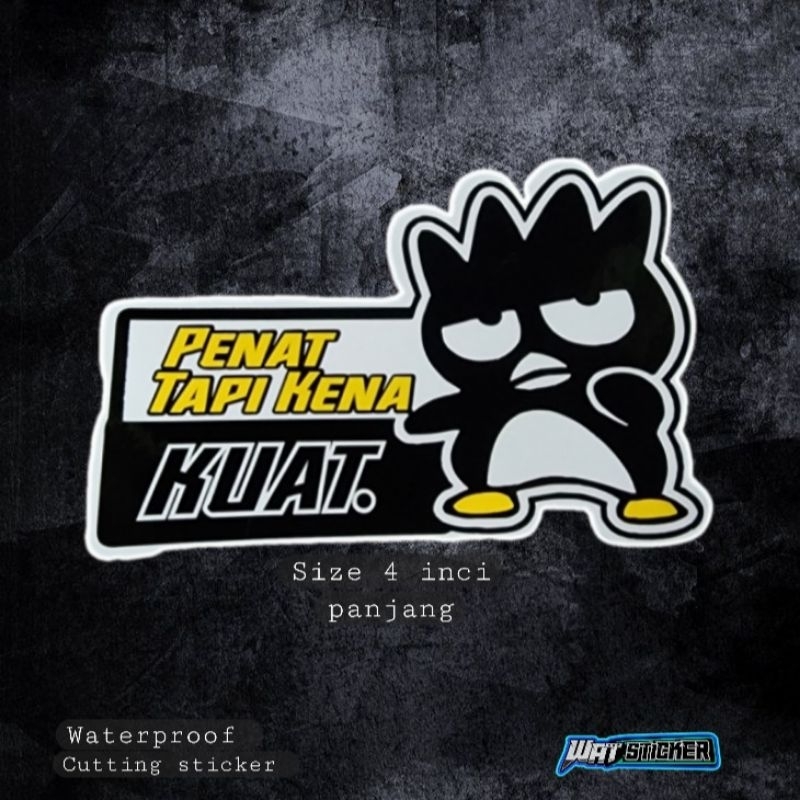 Sticker kereta motor ayat penat tapi kene kuat | Shopee Malaysia