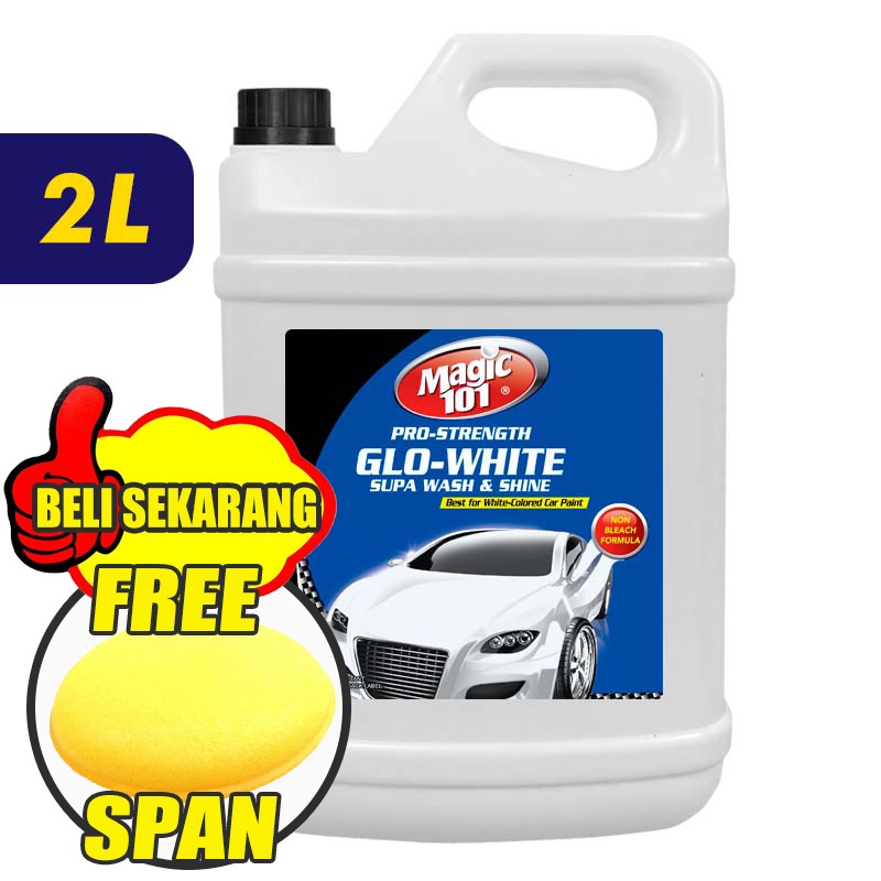 Magic 101 Pro-Strength Glo-White Supa Car Wash and Shine 2L/2000ml ...