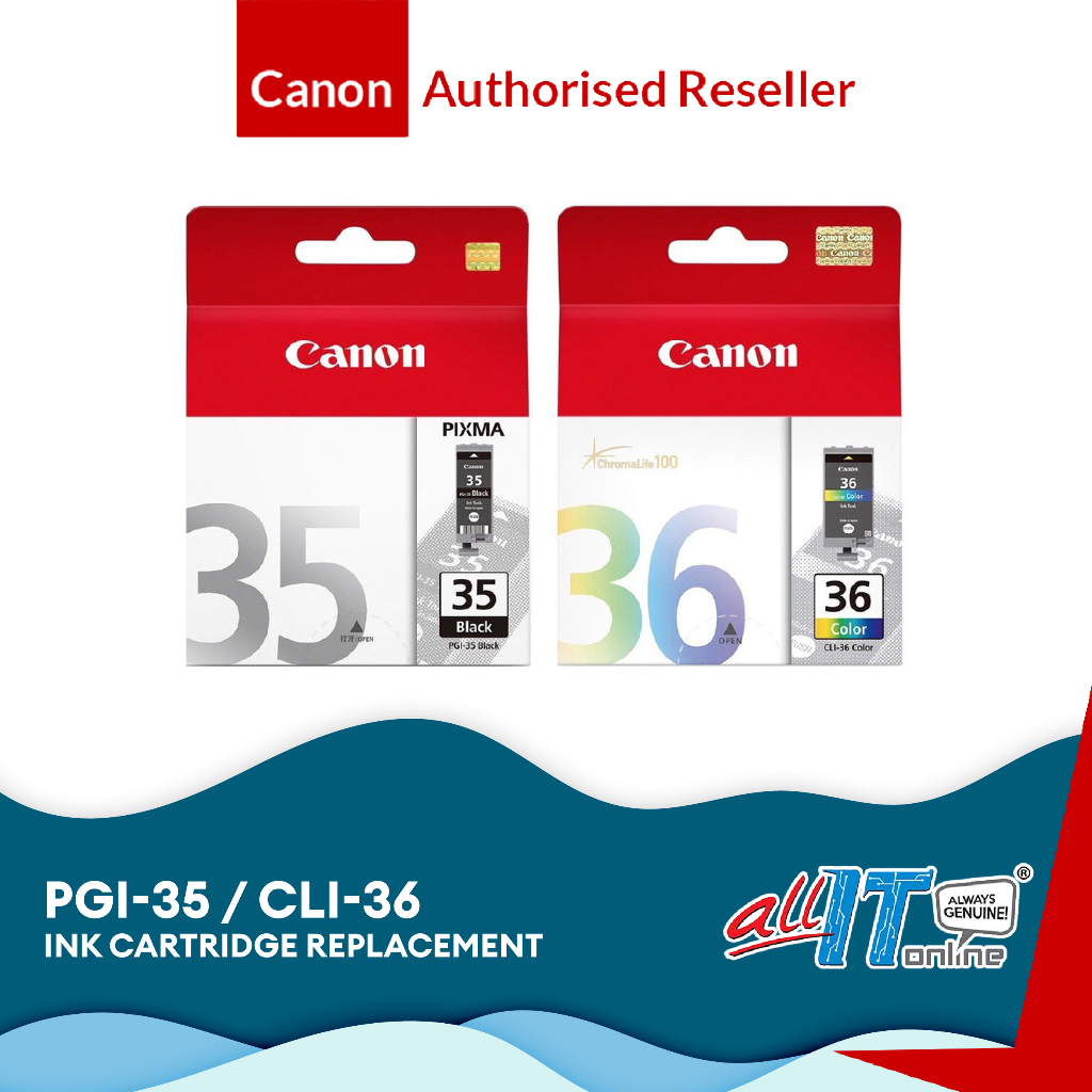 Canon PGI-35 Black | Canon CLI-36 Color Ink Cartridge | for Pixma TR150 ...