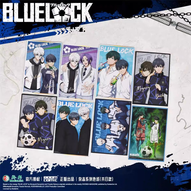 Blue Lock shikishi official Rin Itoshi Nagi Seishiro Yoichi Isagi Reo ...