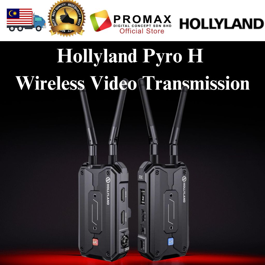 Hollyland Pyro H Wireless Video Transmission up to 4K/30fps (ORIGINAL HOLLYLAND MALAYSIA ...