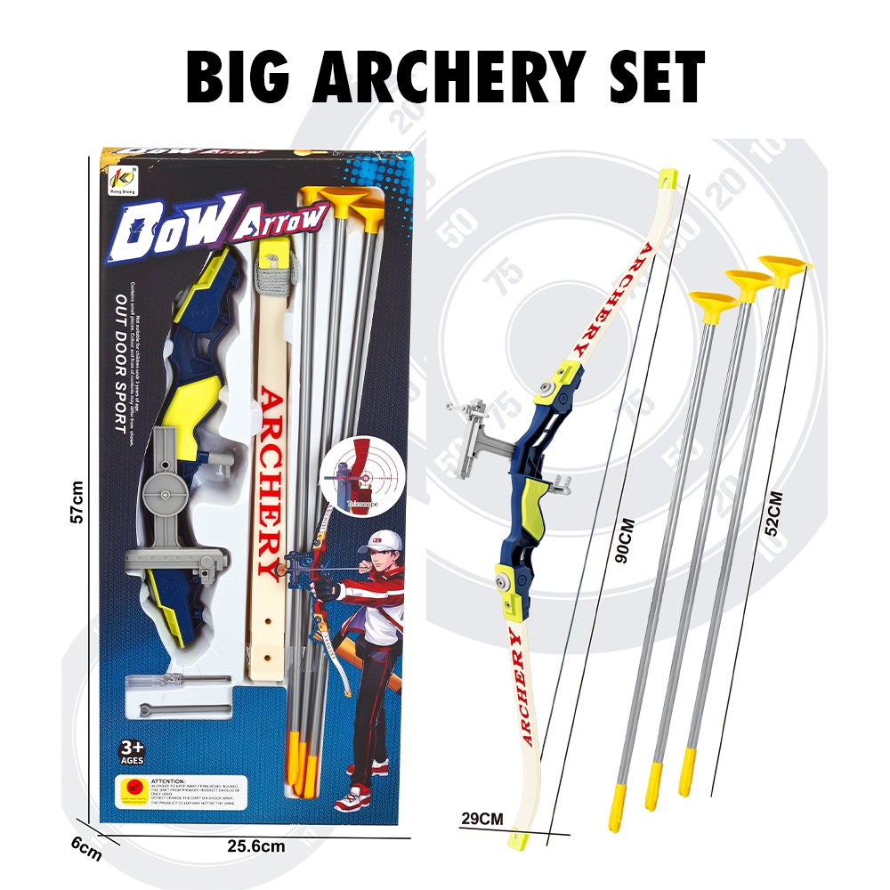 [Ada Laser] Kids Archery Bow Set Bow Arrow Target Stand Archer Toy ...