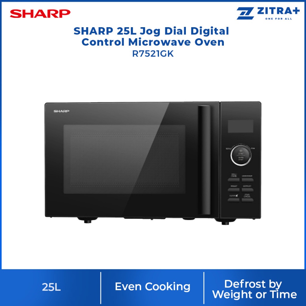 SHARP 25L Jog Dial Digital Control Microwave Oven R7521GK | J-Tech ...