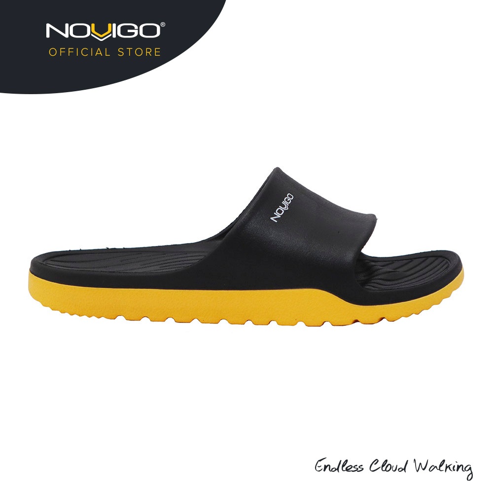 Novigo® Toro Dual Density Unisex Eva Sandal (Midnight Black/Bumblebee ...