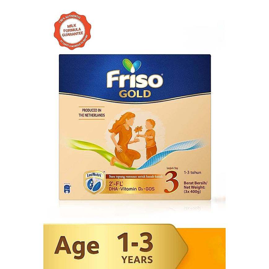 Friso Gold Step 3 (3 x 400g) [Exp: 09/2025] | Shopee Malaysia