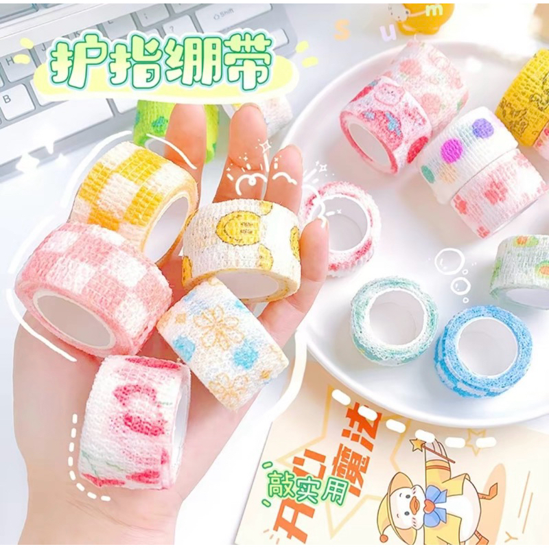 Finger Bandage Self Adhesive Elastic Bandage Wrap Tape Writing Hand ...