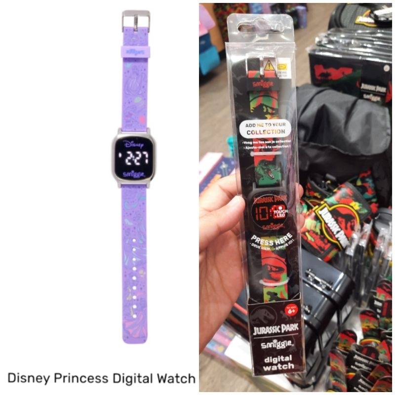 Smiggle Watch (Disney Princess, Jurassic Park & Mickey) | Shopee Malaysia