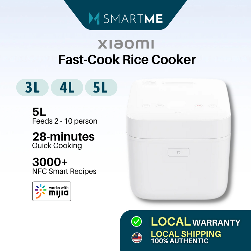 Xiaomi Mijia Smart Quick Rice Cooker 5L APP Smart linkage | Shopee Malaysia