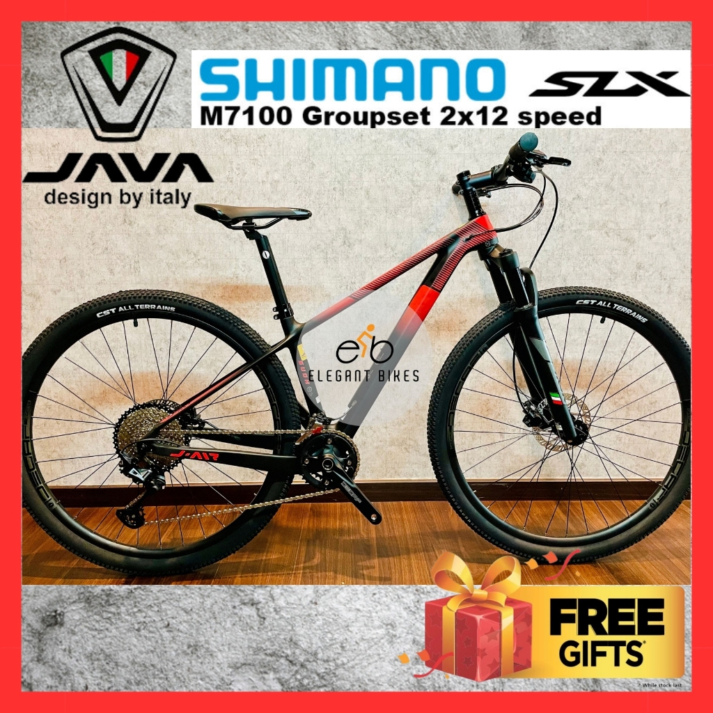 JAVA J-AIR SUOH CARBON 24SP SHIMANO SLX AIR FORK MTB MOUNTAIN BIKE BICYCLE | Shopee Malaysia
