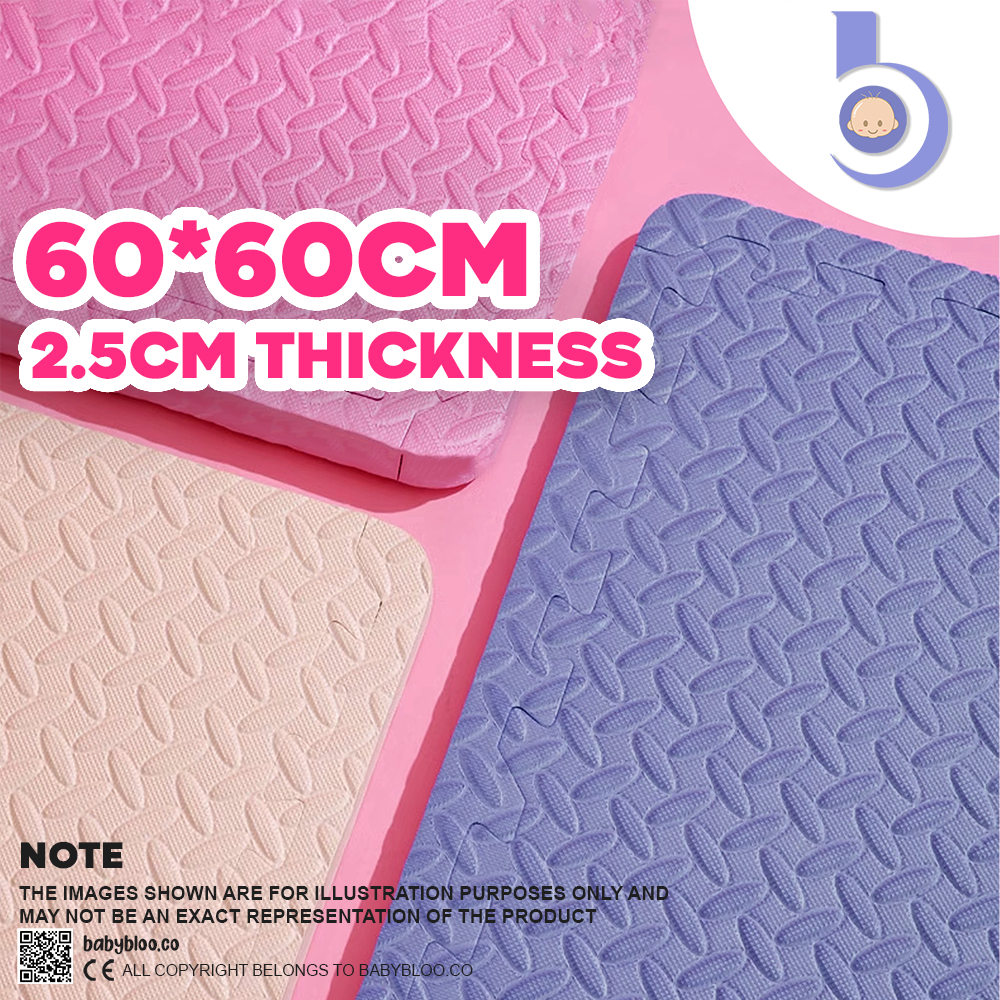 BabyBloo Baby Playmat 60x60x2.5CM (Left Side) EVA Thick Foam Play Mat Puzzle Carpet Mat Bayi ...