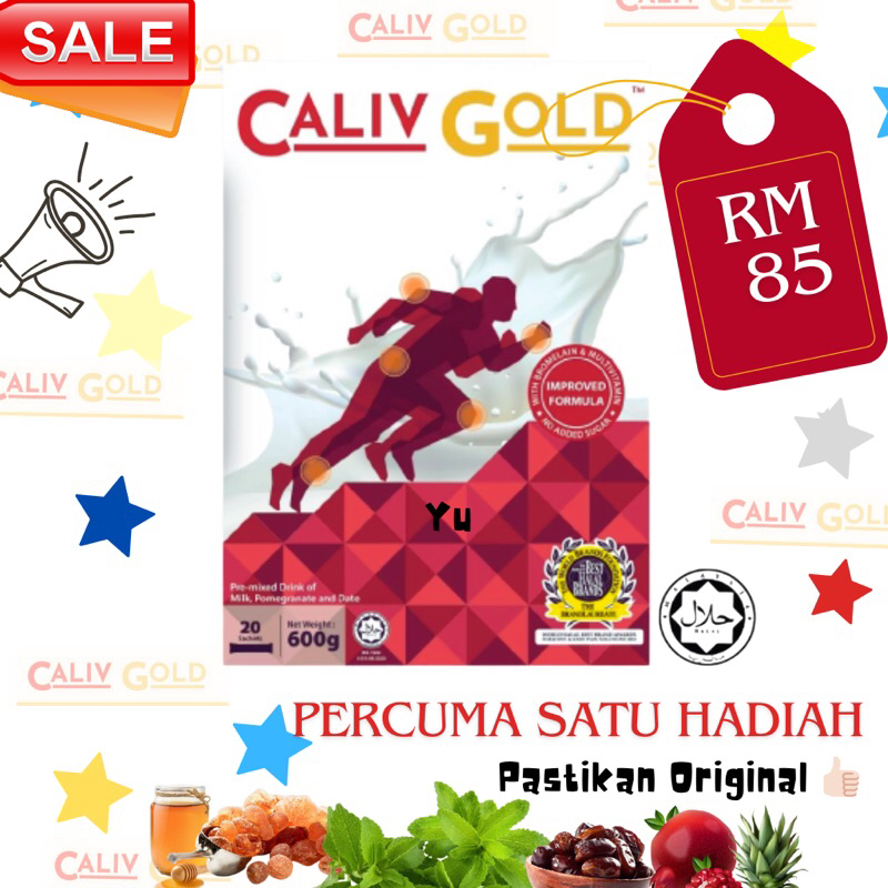 CALIV GOLD Trial Pack susu untuk Sendi dan Lutut, 100% Semulajadi Tanpa ...