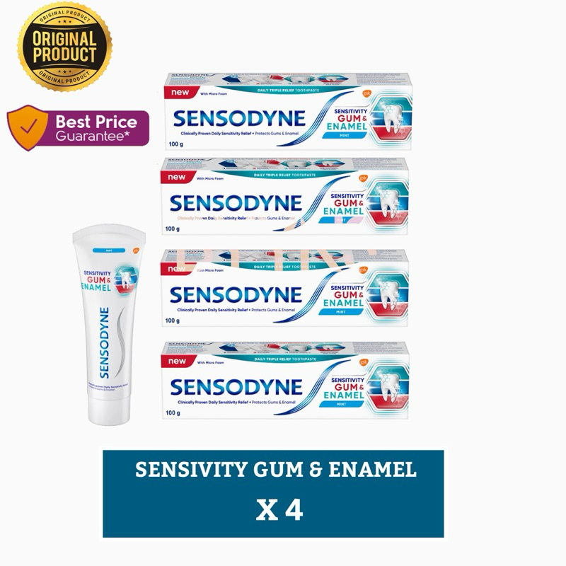 SENSODYNE Sensitivity & Gum Enamel Toothpaste 100g x 4 PROMO PRICE!!!+ FreeGift | Shopee Malaysia