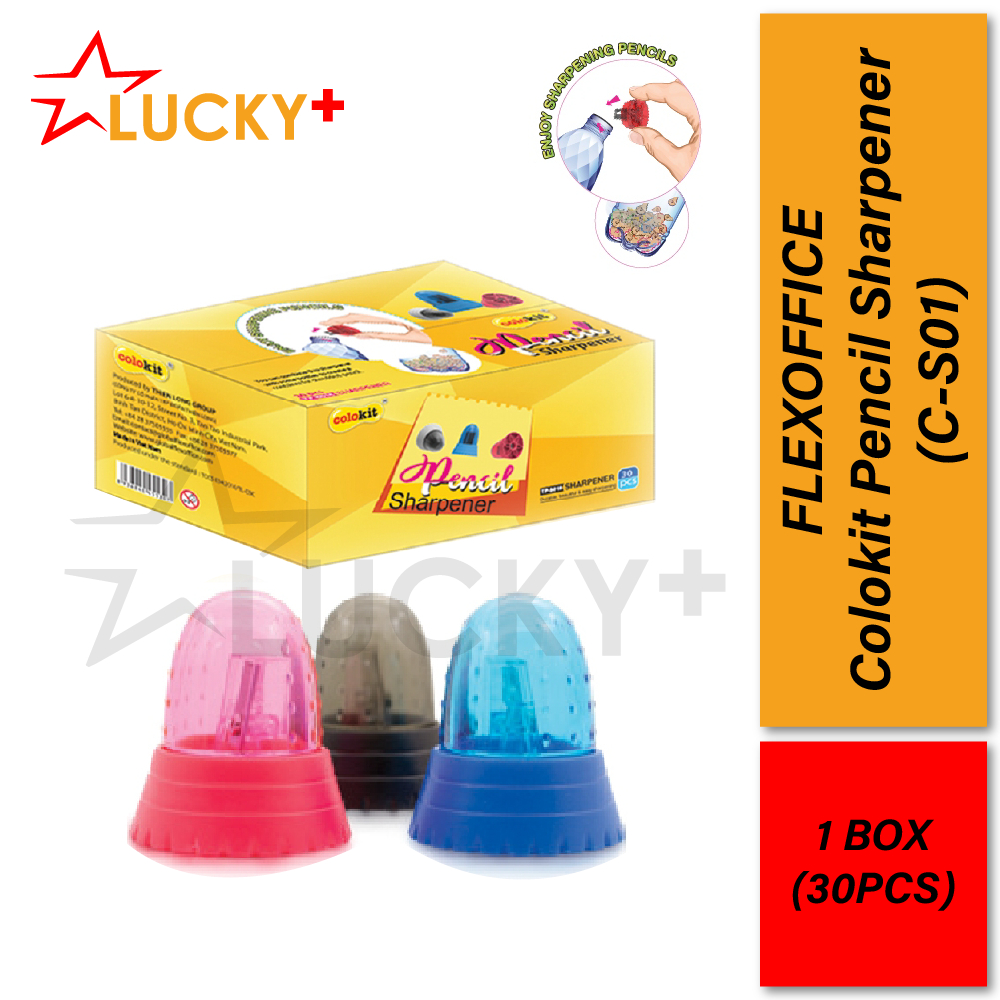 FlexOffice Colokit Pencil Sharpener (1box/30pcs) C-S01 | Pengasah ...