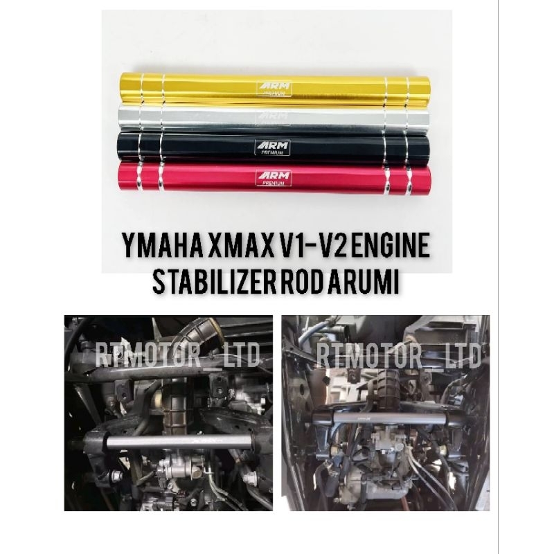 YAMAHA XMAX V1-V2 XMAX250 ENGINE STABILIZER ROD ARUMI CNC ALLOY 22CM ...