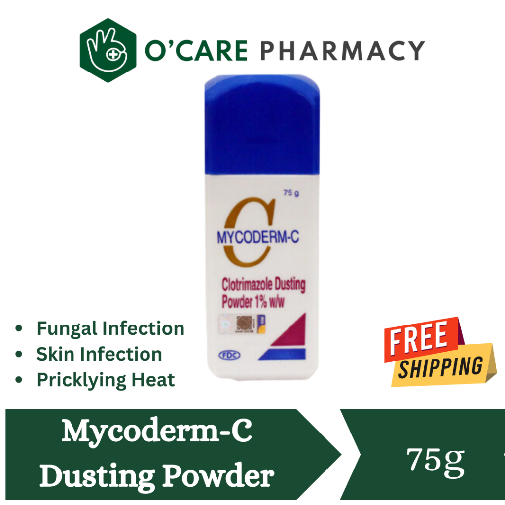 MyCoderm-C Dusting Powder for Prickling Heat Remove Fungal Infection ...
