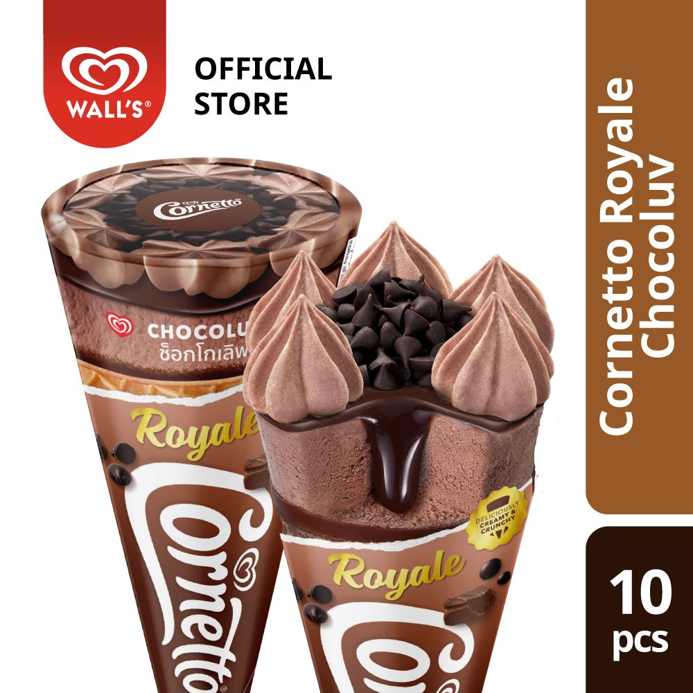 Wall's Cornetto Royale Chocoluv (10 Pieces) | Shopee Malaysia