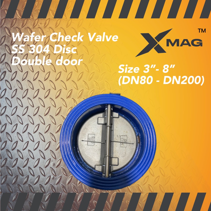 WAFER CHECK VALVE SS 304 DOUBLE DOOR 3” - 8”(DN80 - DN200) | Shopee ...