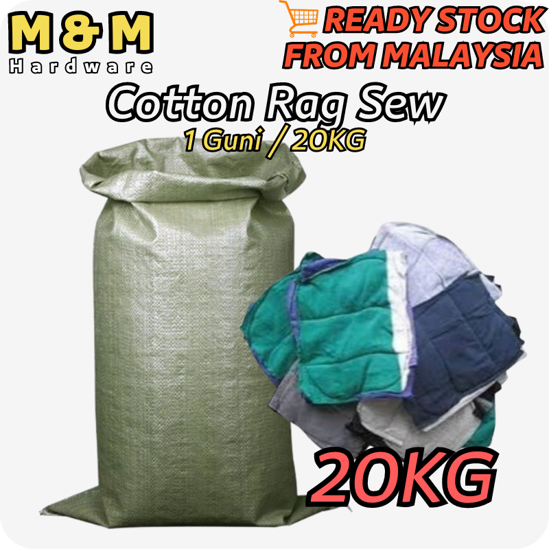 1Guni / 20KG Loose Cotton Rag Sew Kain Buruk Jahit | Shopee Malaysia