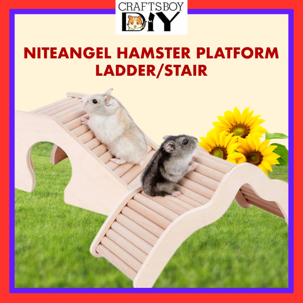Niteangel Platform Ladder Hamster Ladder Wavy Stair Hiding Ladder for ...